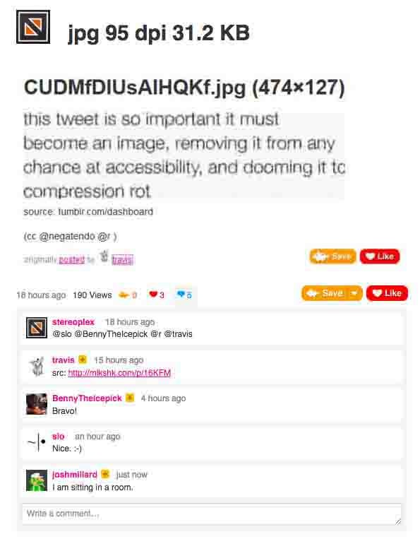 I Am Sitting In A Room | MLTSHP