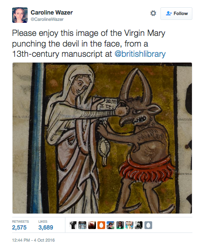 Hail Mary, full of Grace, PUNCH THE DEVIL IN THE FACE | MLTSHP