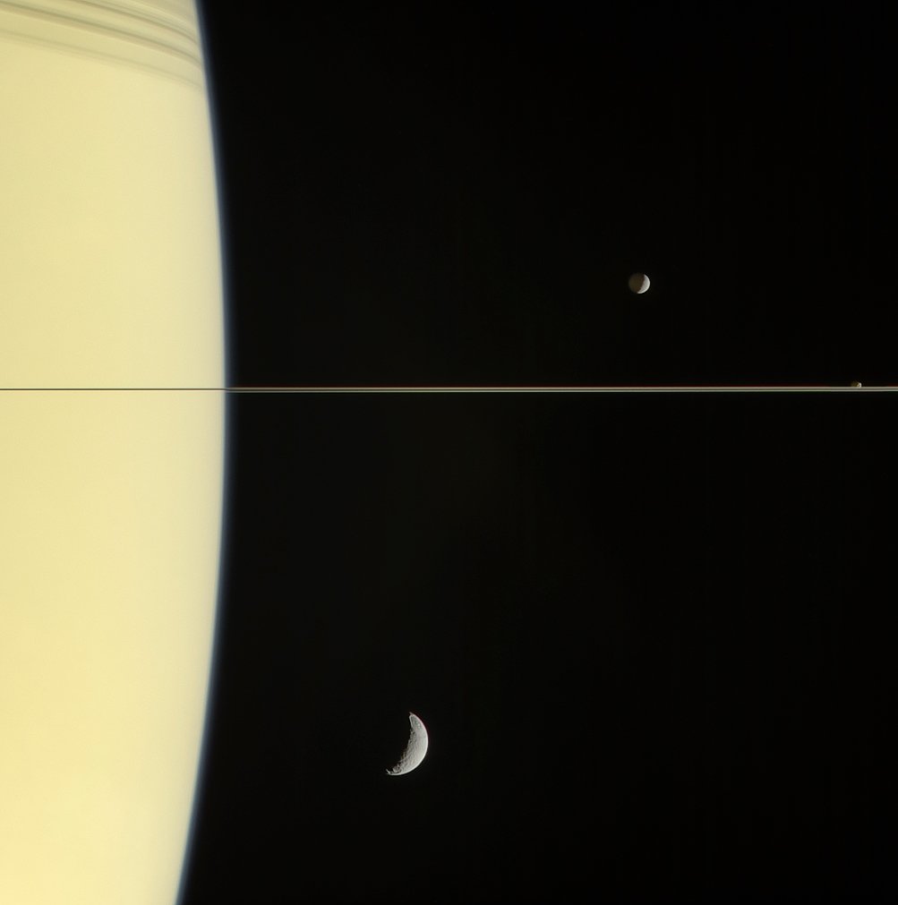 Saturn and moons | MLTSHP