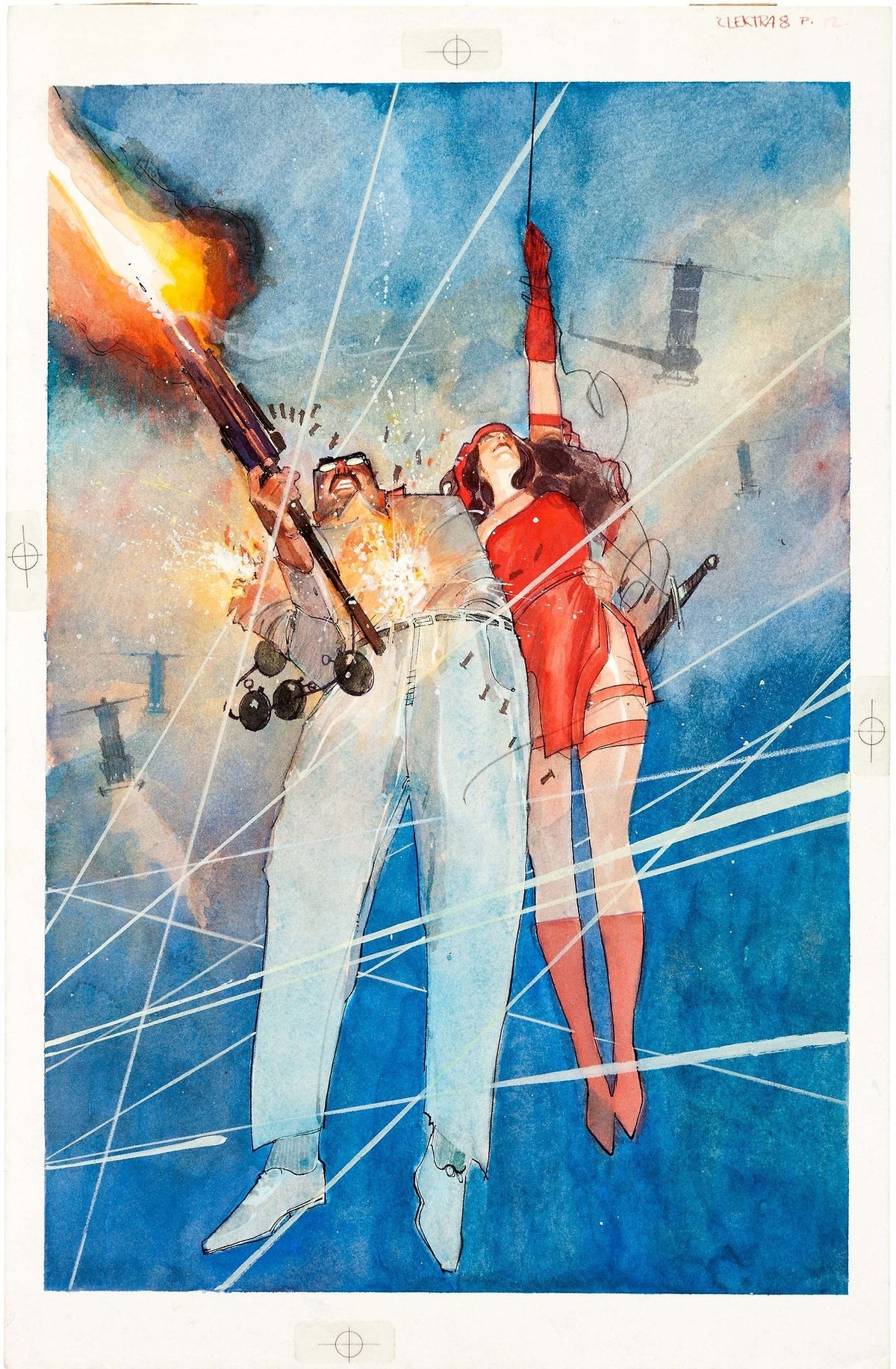 page 13 from Elektra: Assassin (1986) #8 by Bill Sienkiewicz, Frank ...