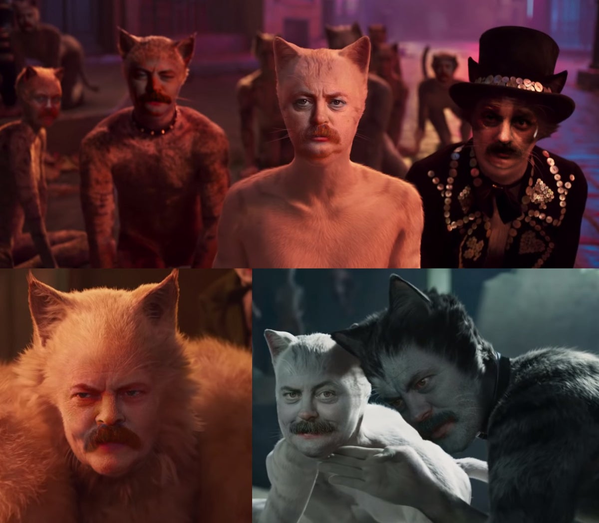 Cats (2019) but every character is played by Nick Offerman | MLTSHP