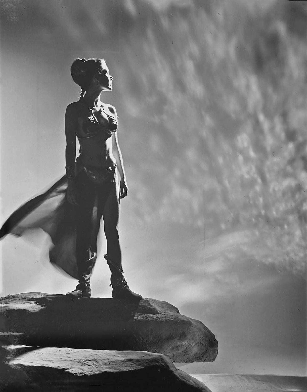 Carrie Fisher as "Slave Leia" unused promotional photo, 1982 | MLTSHP