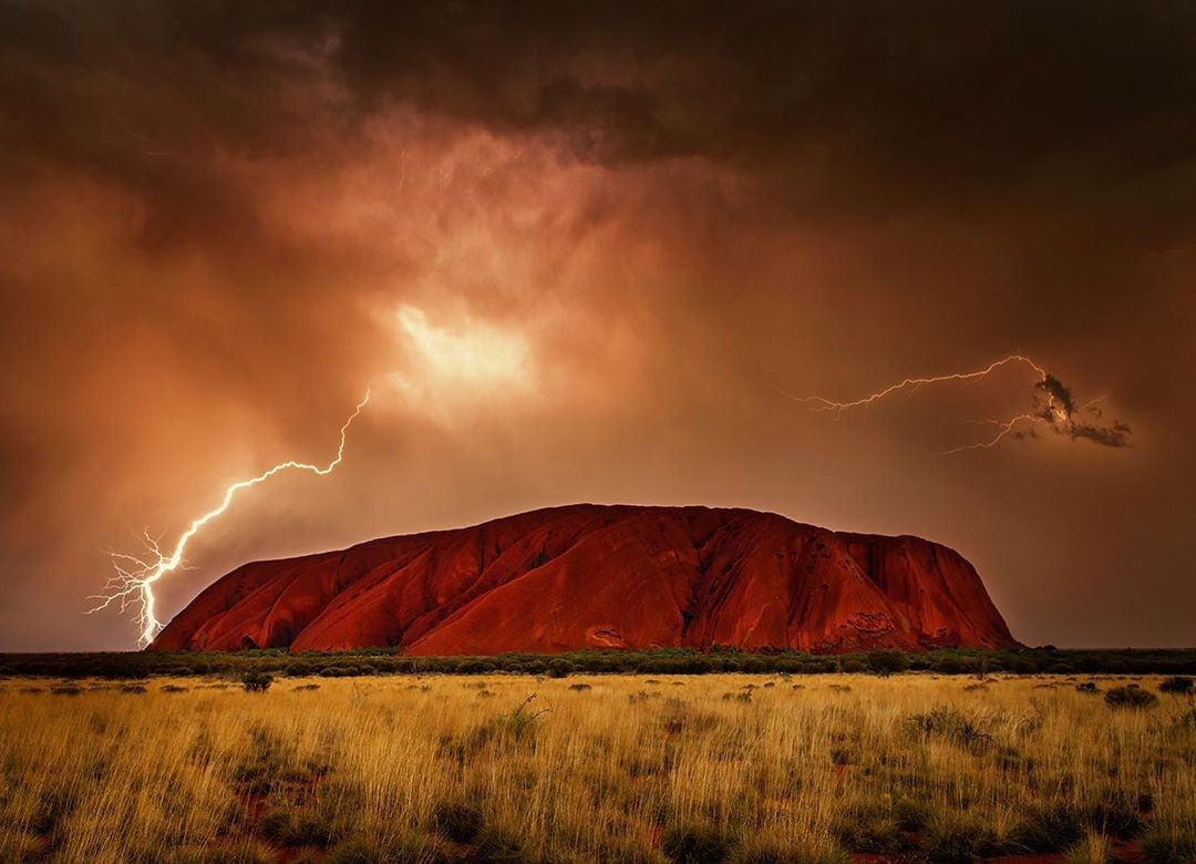 Uluru in a storm | MLTSHP