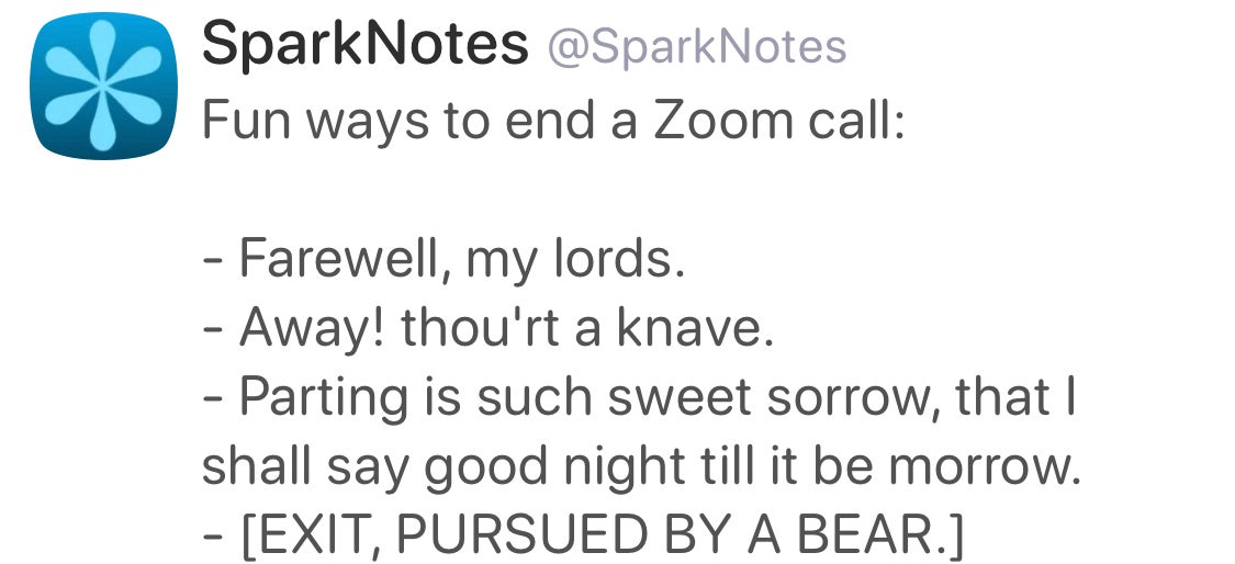 fun ways to end a Zoom call | MLTSHP