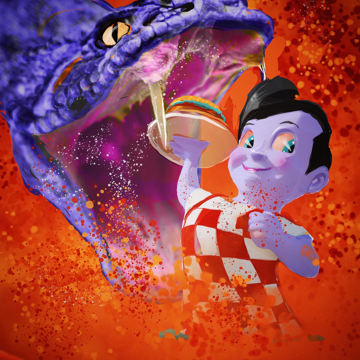 Big Boy is eaten by Jörmungandr, the Midgard Serpent | MLTSHP