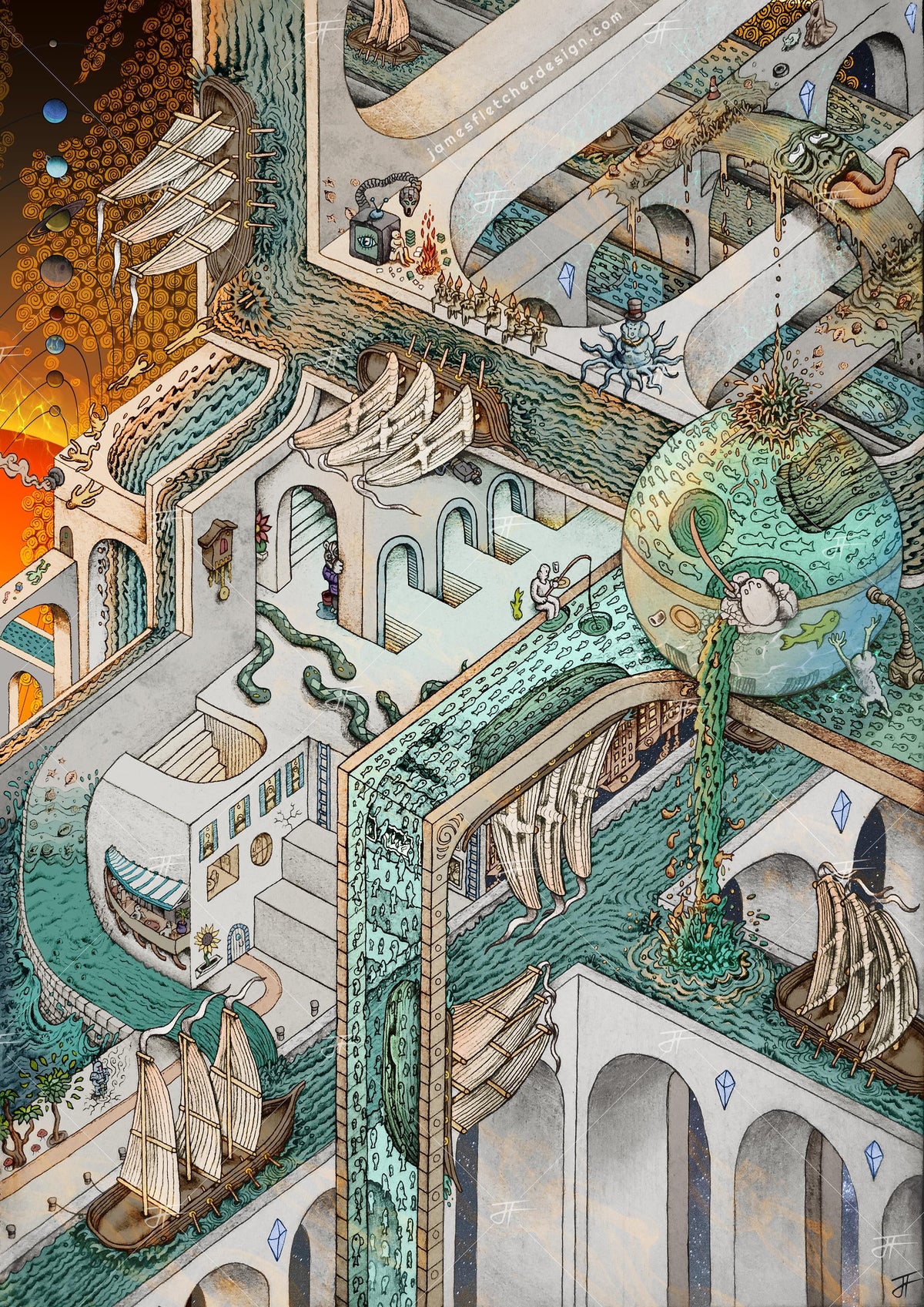 'Fishing for Escher,' James Fletcher | MLTSHP