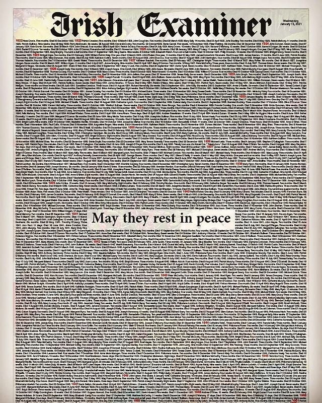 The names and ages of the children who died at ONE Mother & Baby Home in Ireland, the last of ...