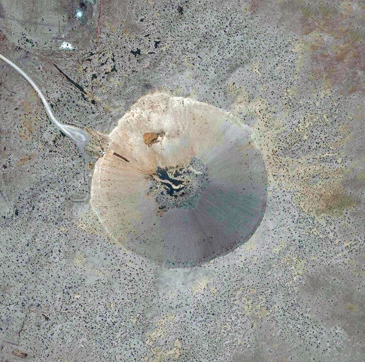 Sedan crater, nuclear bomb test site, Nevada, USA | MLTSHP