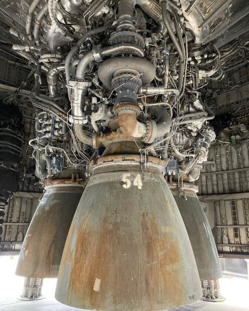 Starship's raptor engines soon after landing | MLTSHP