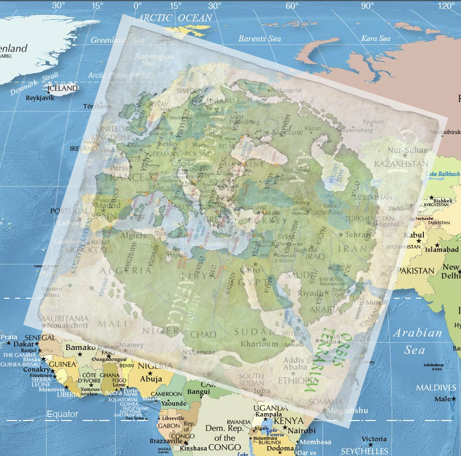 The World and The World from the ancient Romans' perspective | MLTSHP