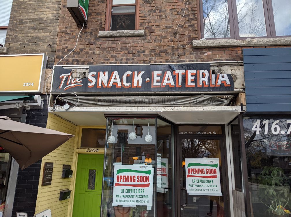 La Capricciosa, formerly Amber European Restaurant, formerly The Snack-Eateria | MLTSHP