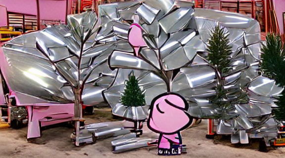 Get the biggest aluminum tree you can find, Charlie Brown, maybe ...