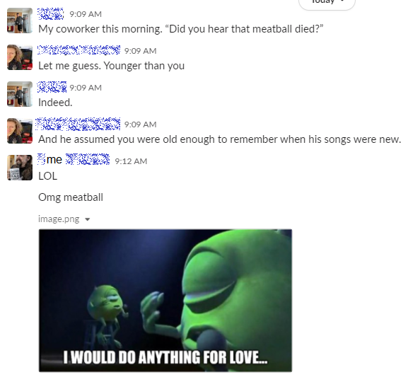 On Slack with friends this morning | MLTSHP