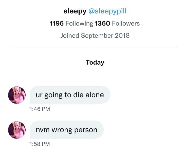 nvm wrong person | MLTSHP