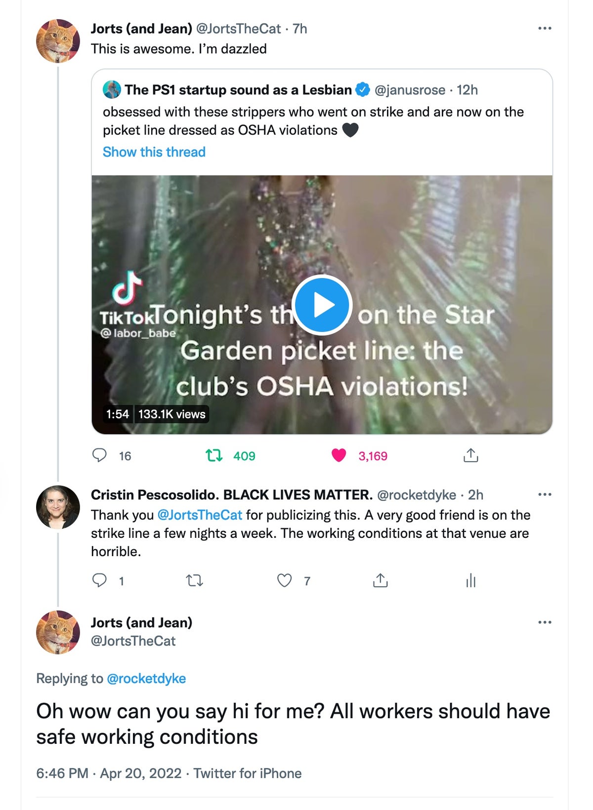 I love Jorts. he asked me to pass on a message | MLTSHP