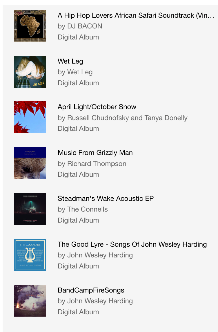 Bandcamp Friday haul, May 2022 | MLTSHP