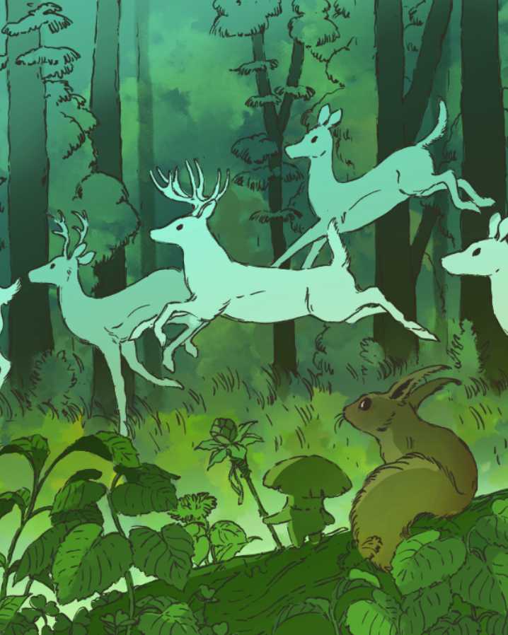 Drawing some deer, John Ramsey | MLTSHP