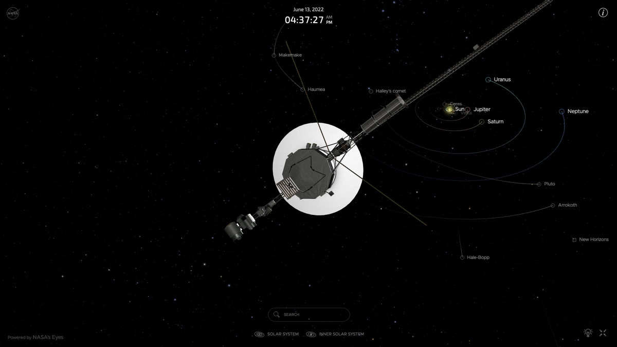wow, TIL that you can see the voyager probes' locations in space with ...
