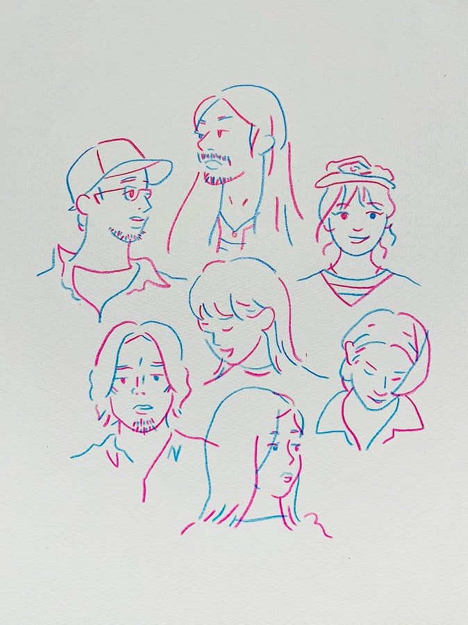 drawing in 2 colors by Inaoka Sohei | MLTSHP