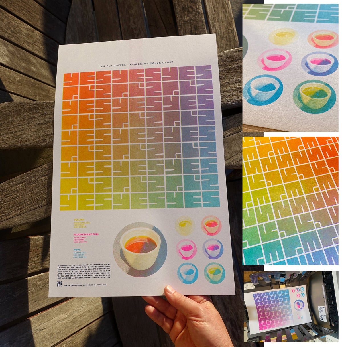 my first risograph color chart poster | MLTSHP