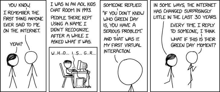 xkcd: First Internet Interaction | MLTSHP