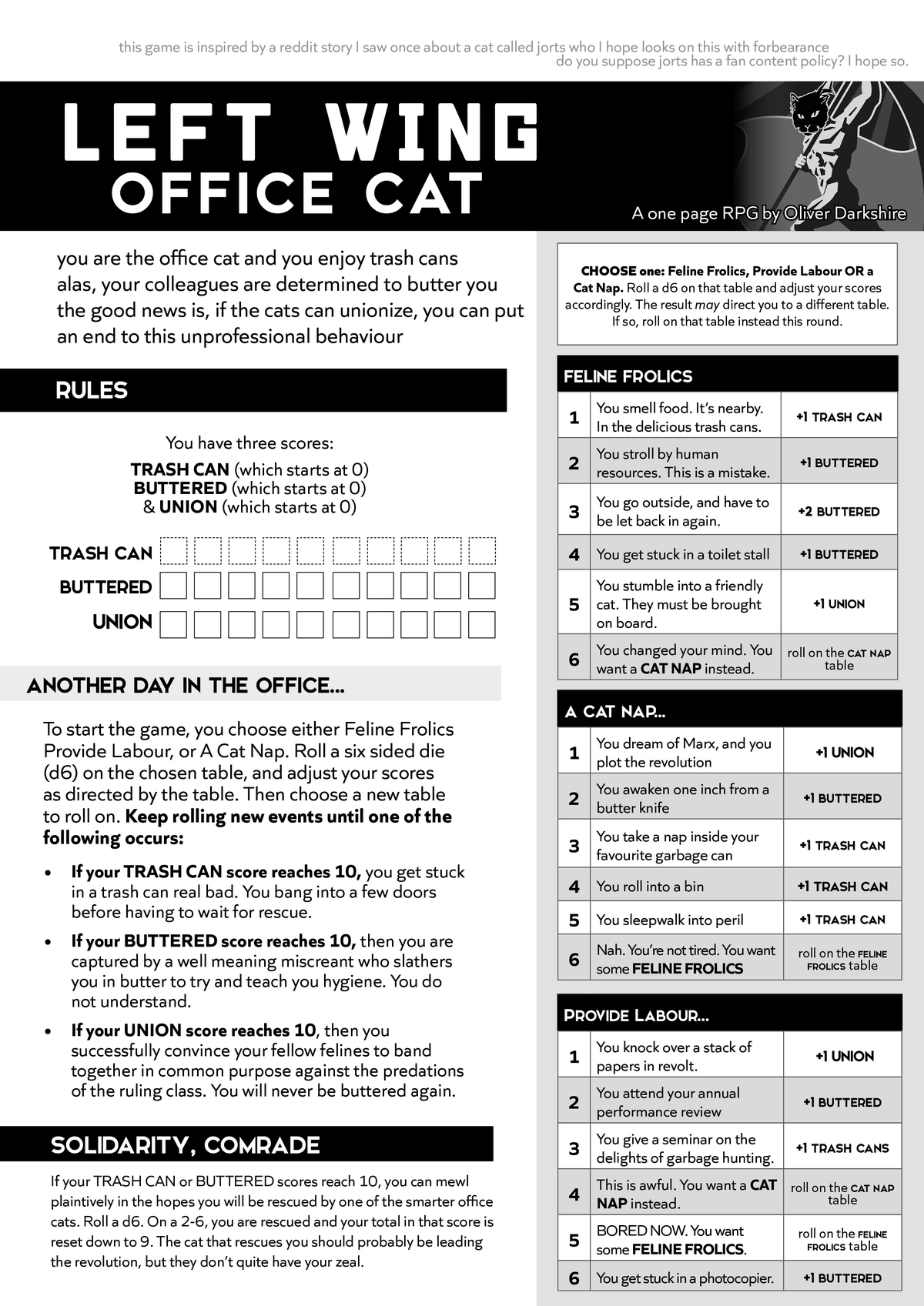 A one page RPG by Oliver Darkshire | MLTSHP