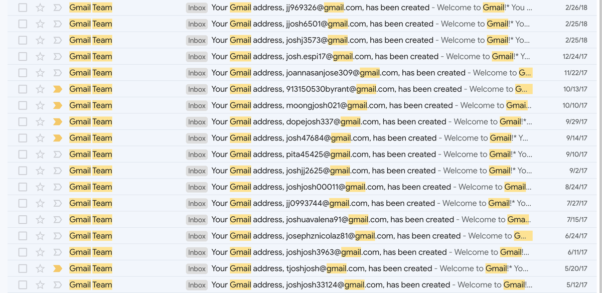 gmail joshjosh spam | MLTSHP