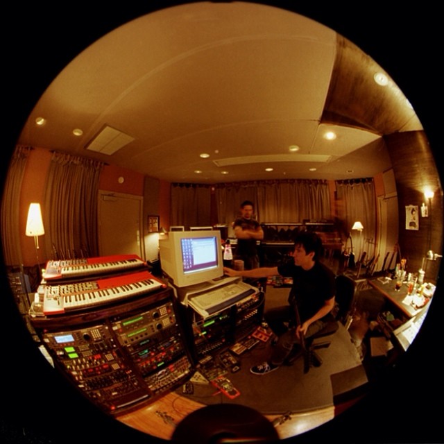 trent reznor + danny lohner working on "the fragile" at nothing studios, summer 1999 | MLTSHP