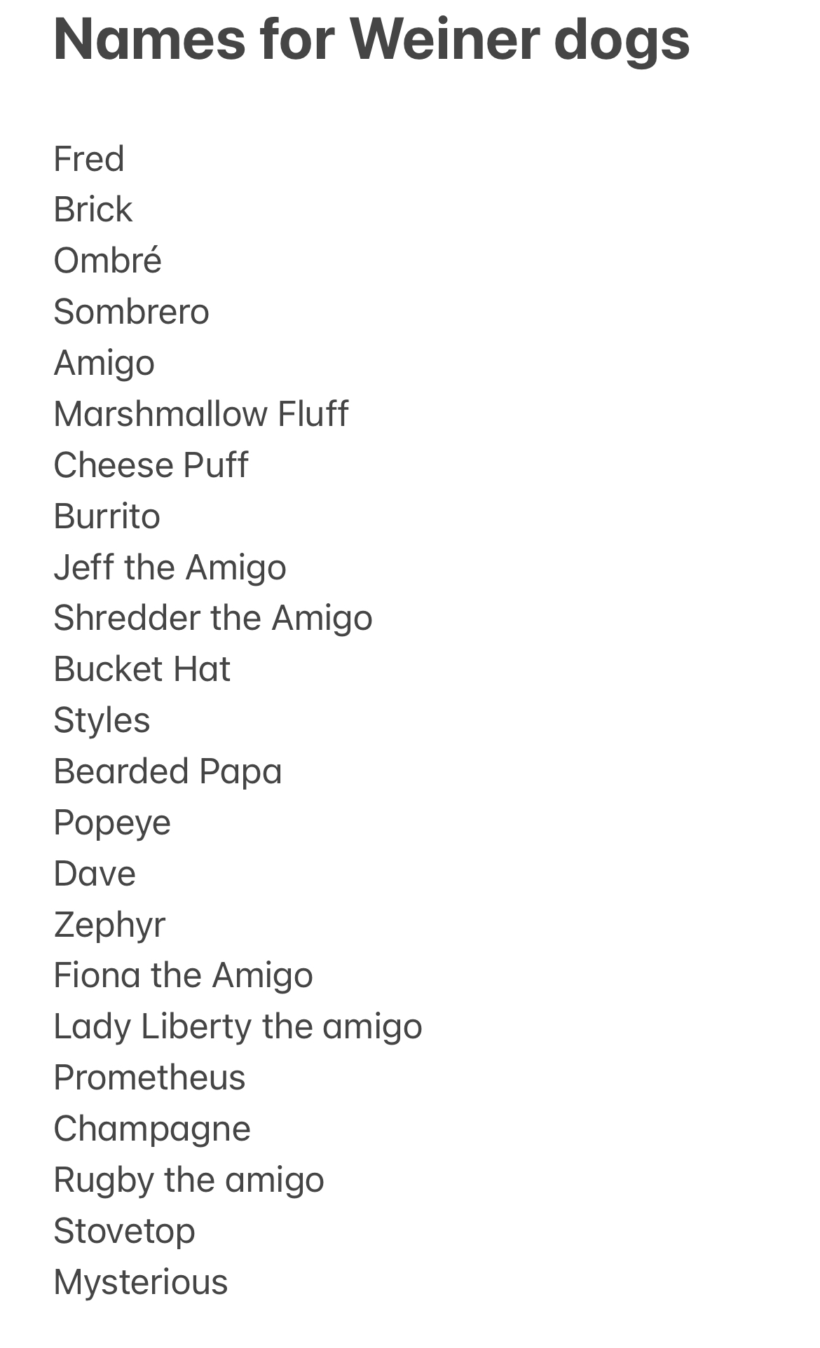 names-for-weiner-dogs.jpeg | MLTSHP