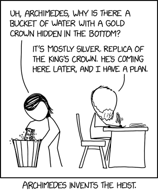 xkcd: Archimedes Principle | MLTSHP