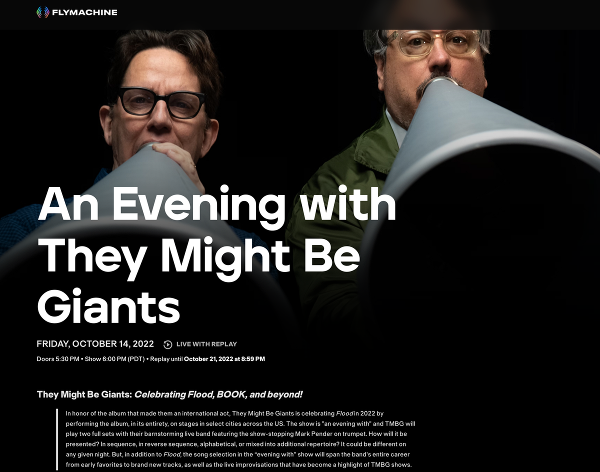 TMBG Free Concert Stream Tonight | MLTSHP