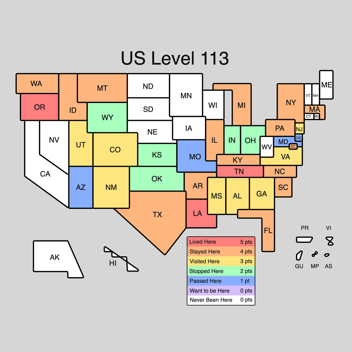 US Level 113(+1) | MLTSHP