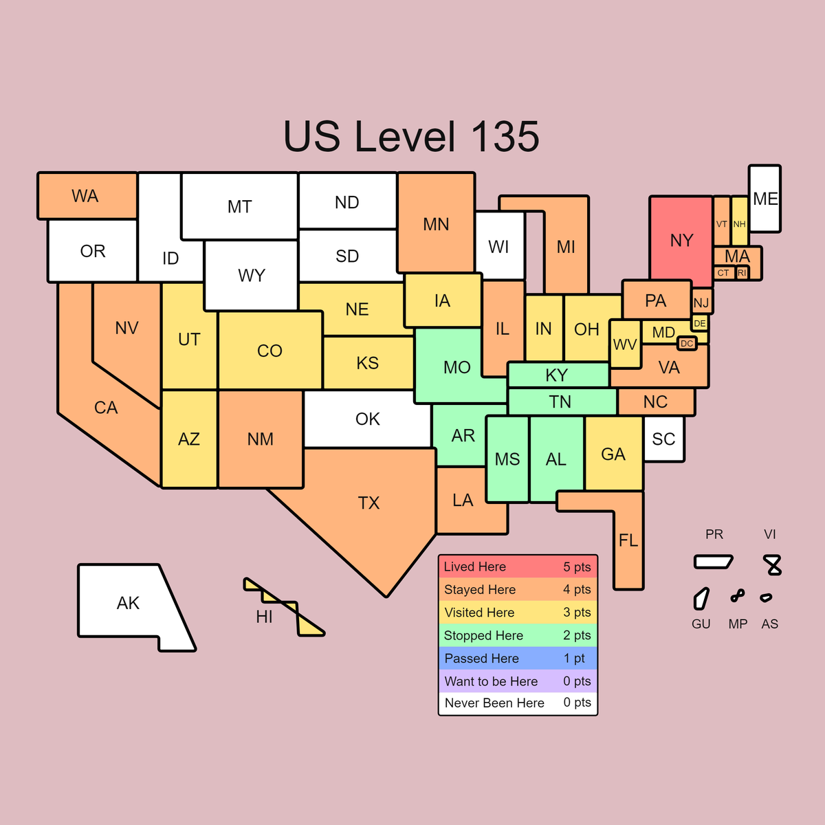 US Level 135 | MLTSHP