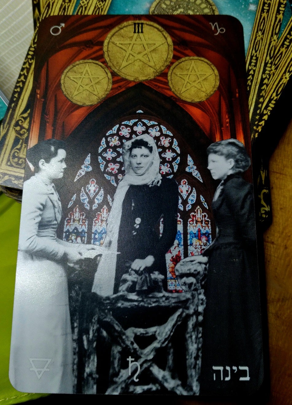 3 of Pentacles from the Meta Muse Tarot | MLTSHP