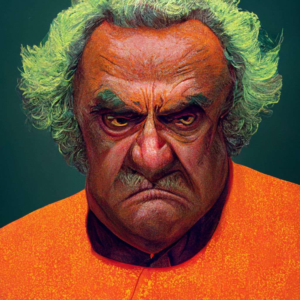 Angry Oompa Loompa version of Grandpa Joe | MLTSHP