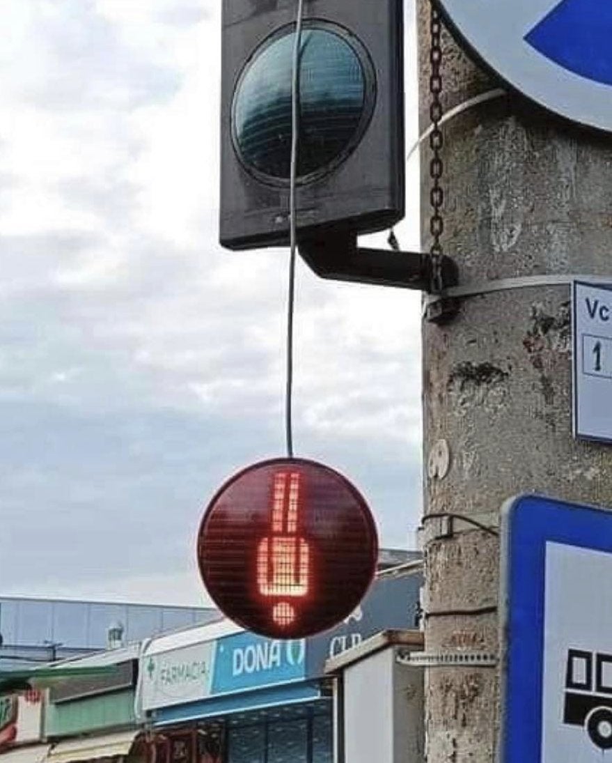 Benito Mussolini Memorial Traffic Light | MLTSHP