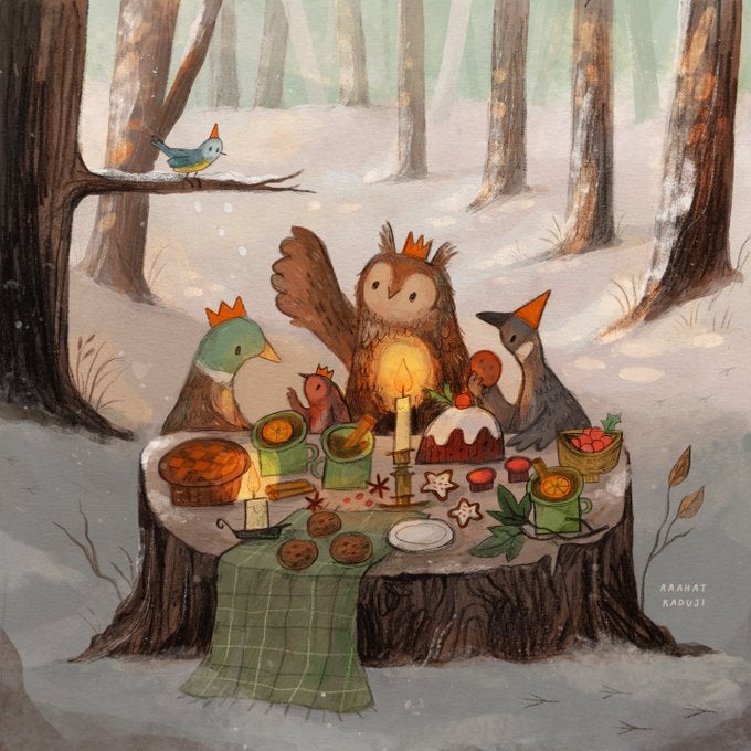 Christmas Dinner, by Raahat Kaduji | MLTSHP