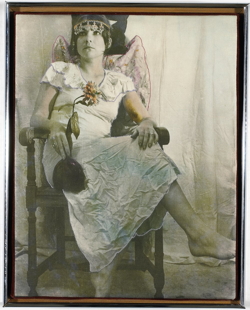 “Queen of Pentacles (self‑portrait)” - Bea Nettles, 1970. | MLTSHP