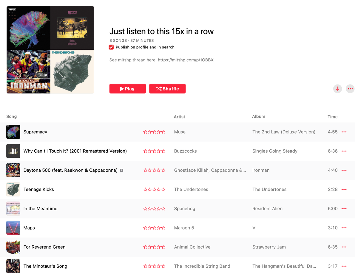 Just listen to this 15x in a row | MLTSHP