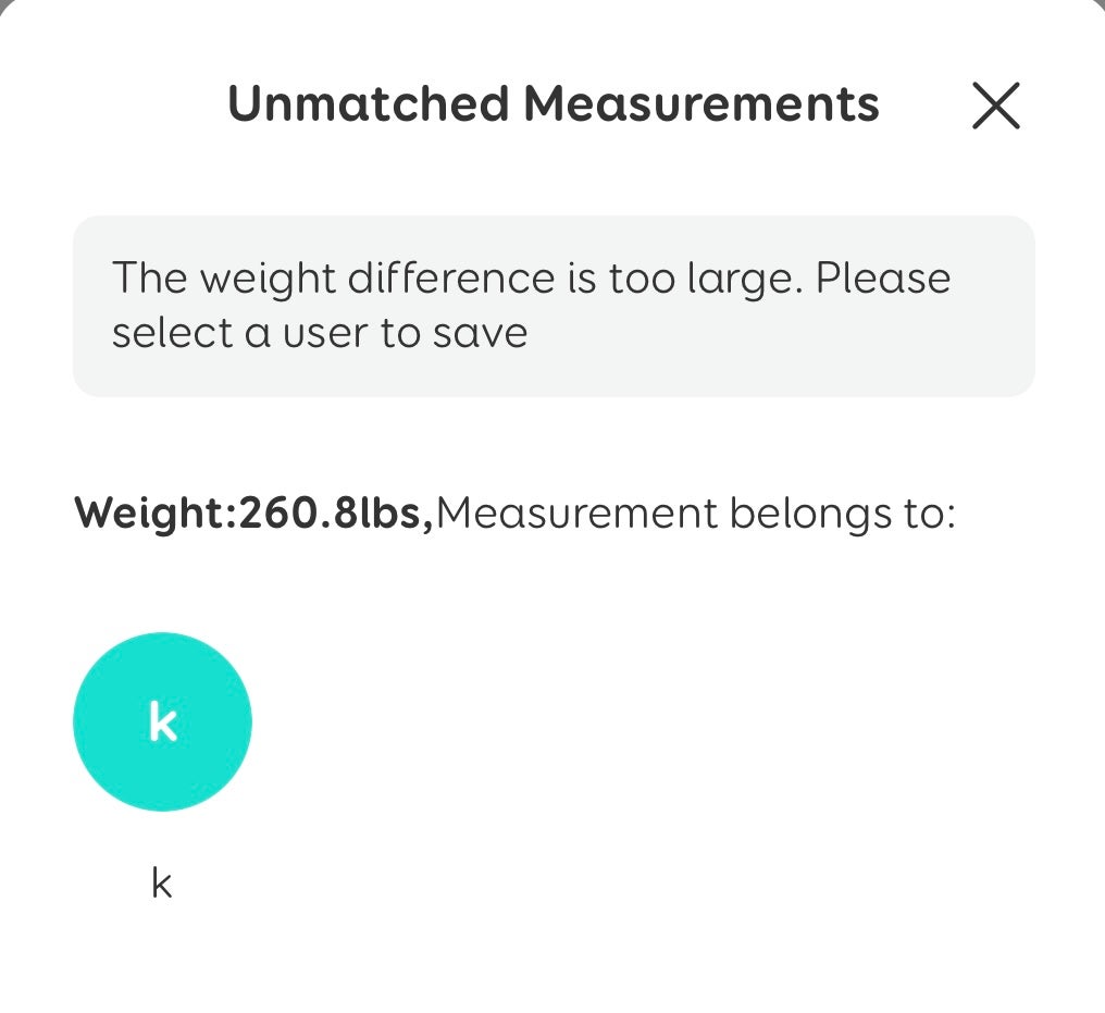 My scale doesn’t recognize me | MLTSHP