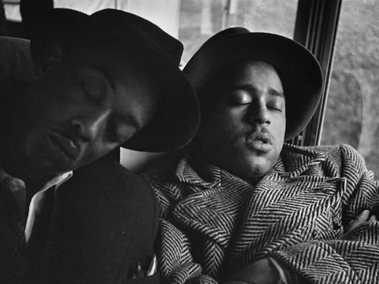 danny barker and dizzy gillespie napping on tour, c. 1940 | MLTSHP