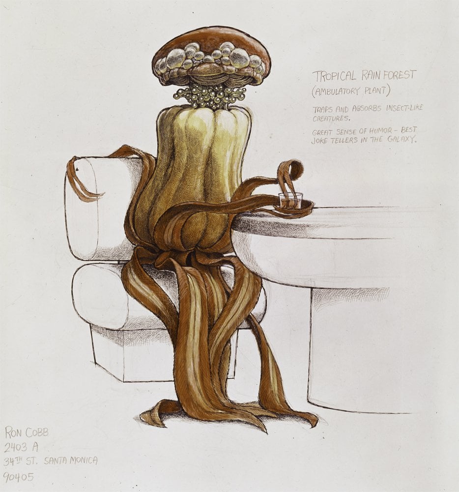 Ron Cobb, Unused concept art for Star Wars alien race | MLTSHP