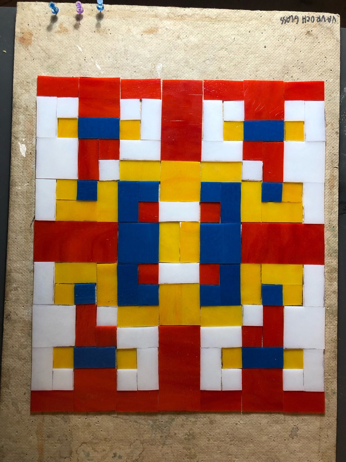 toothpick sequence stained glass mondrian layout | MLTSHP
