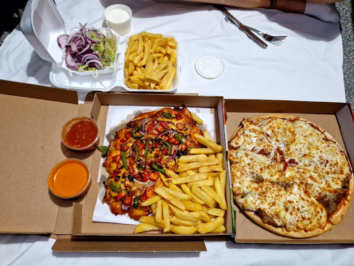 "Half Donner Half Bolognese Pizza by Craig" | MLTSHP