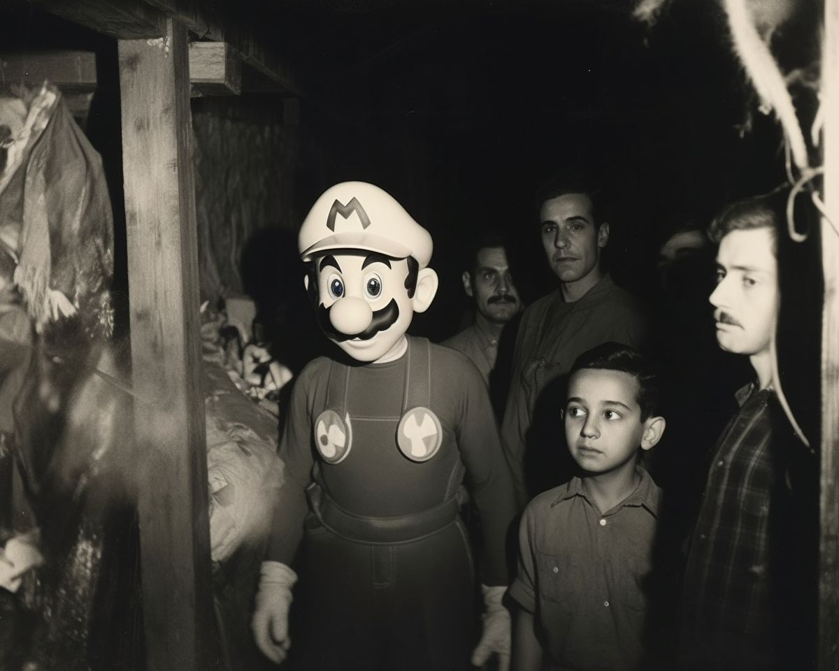Super Mario. Photograph by Weegee | MLTSHP