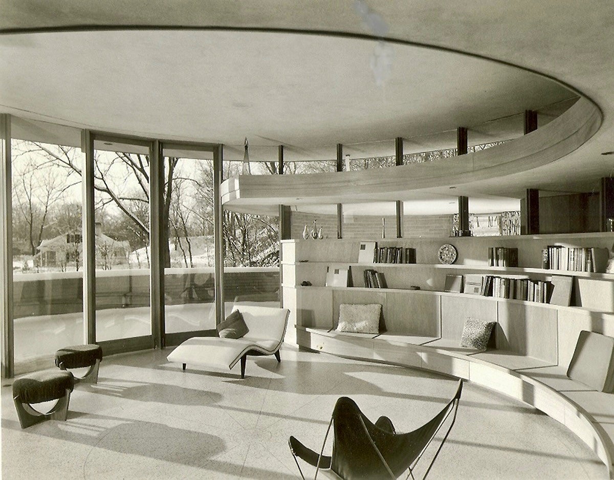 Jack Mayes Residence (1954), Glen Ellyn, IL, designed by architect Don ...