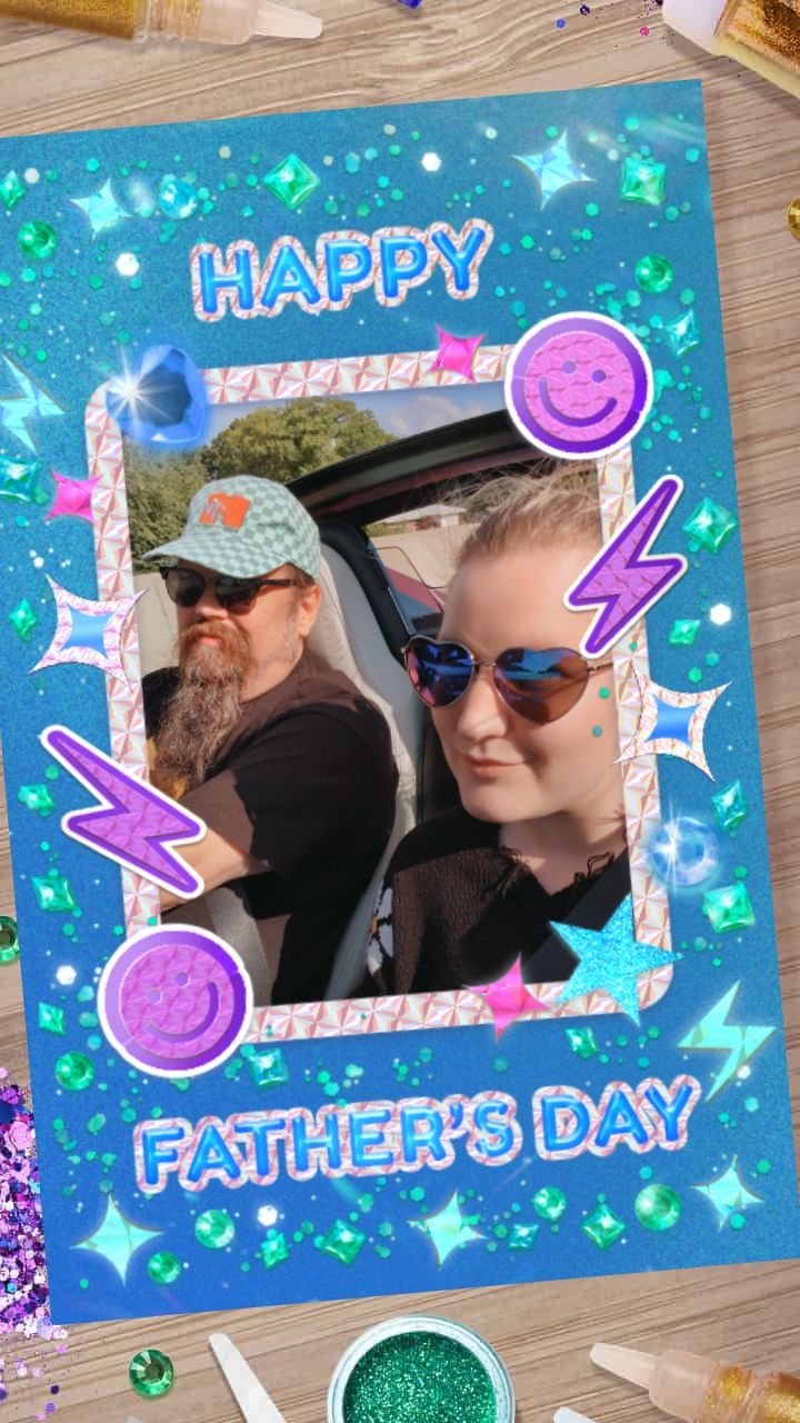 my daughter, China, and I driving to dinner on Father's Day | MLTSHP