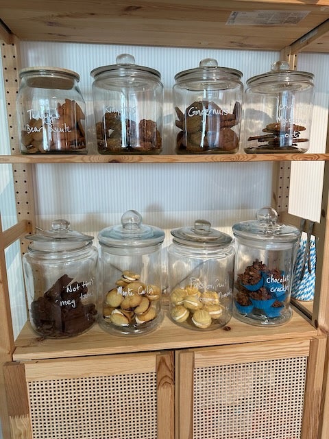 Snack shelf at my new job | MLTSHP