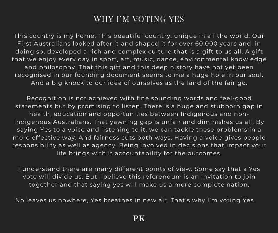 Paul Kelly says Yes | MLTSHP