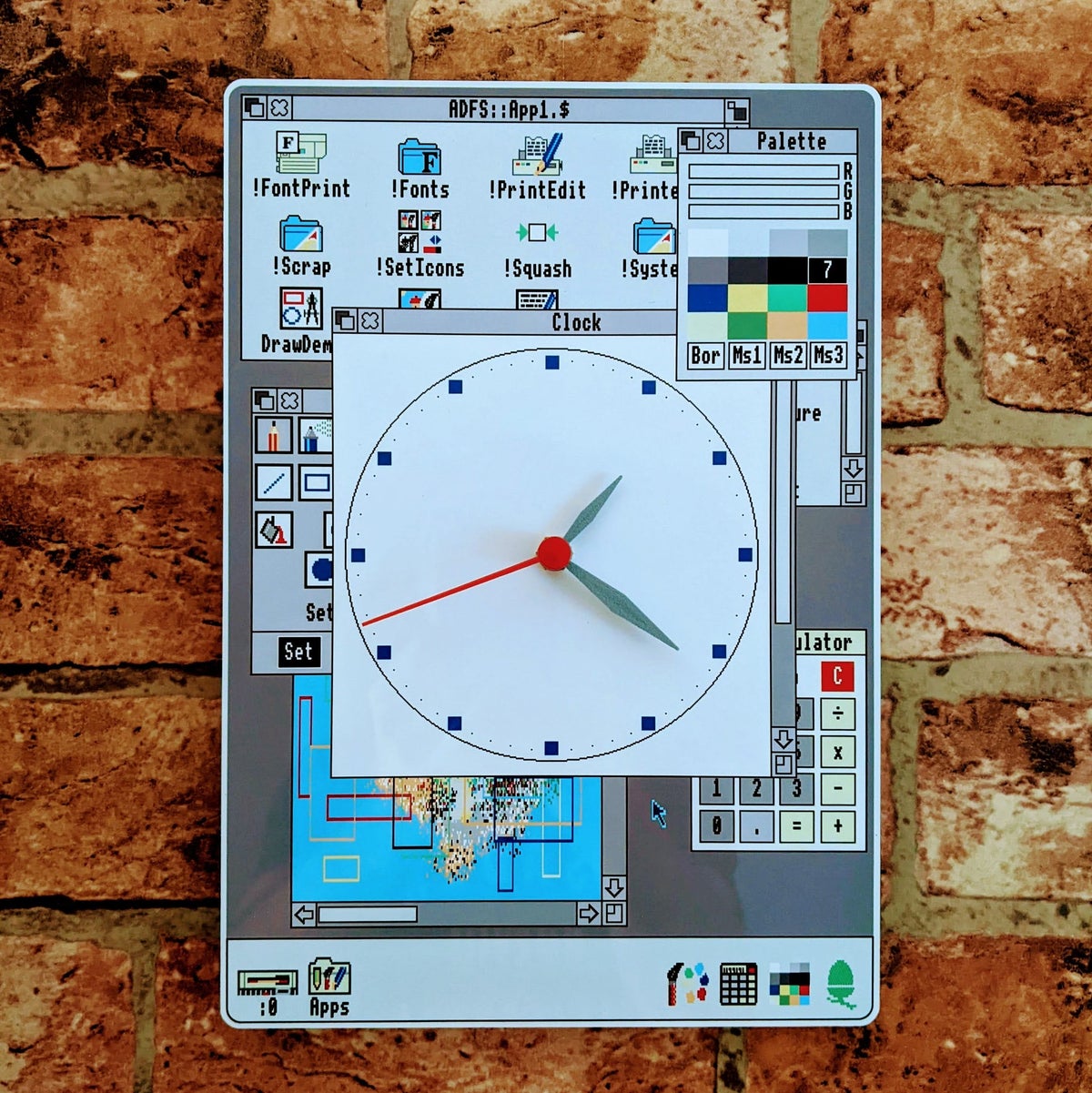 Acorn Archimedes RISC wall clock | MLTSHP